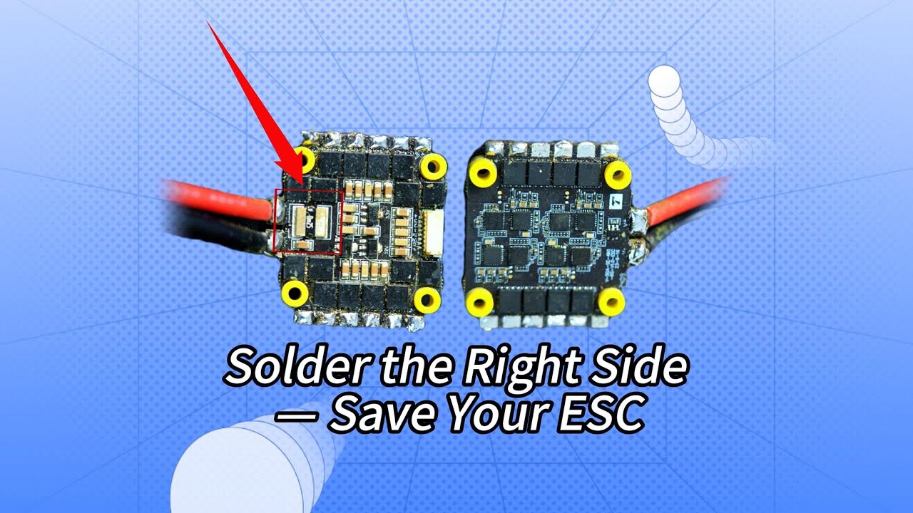 Which Side to Solder? Double-Sided ESC Pads Explained - YouTube