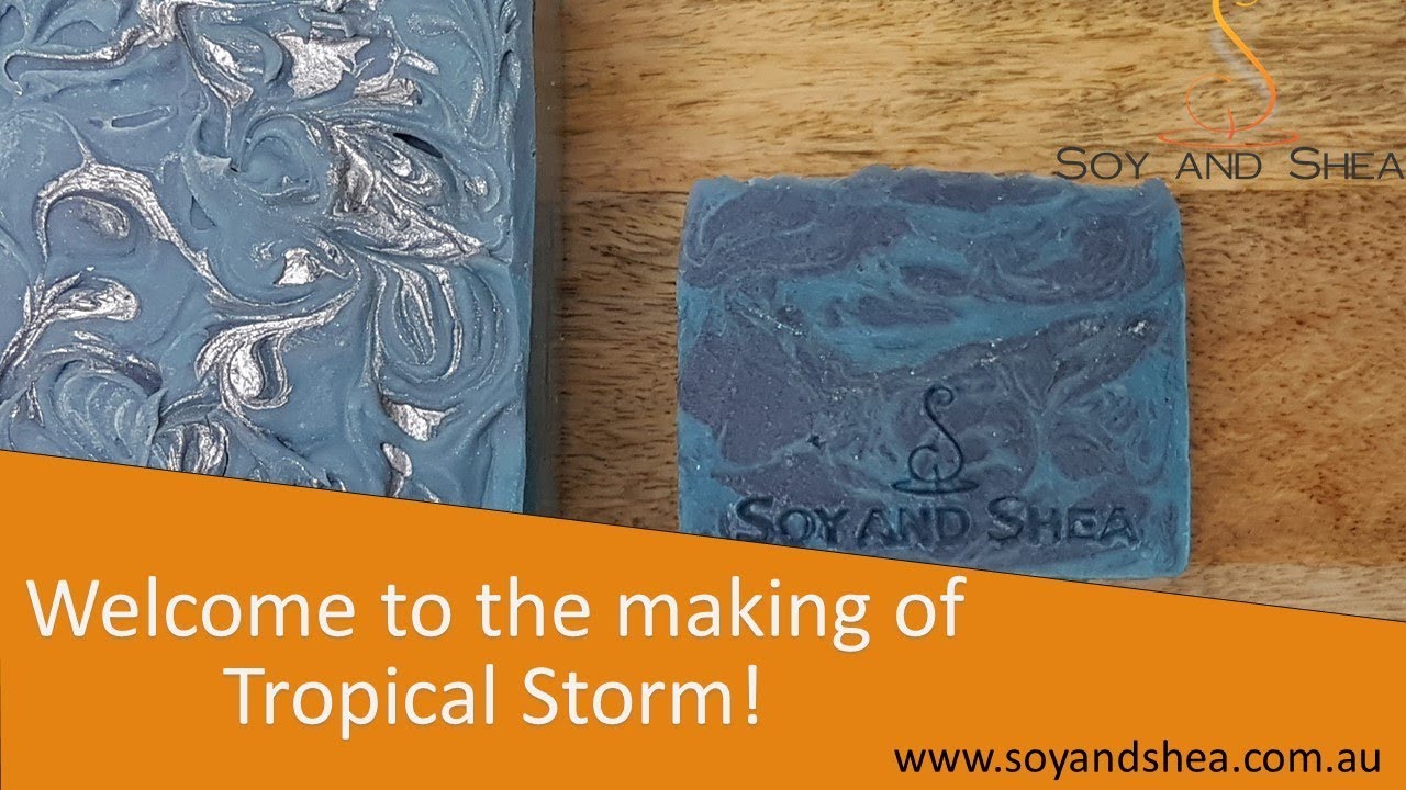Making and Cutting Tropical Storm Cold Process Soap - YouTube