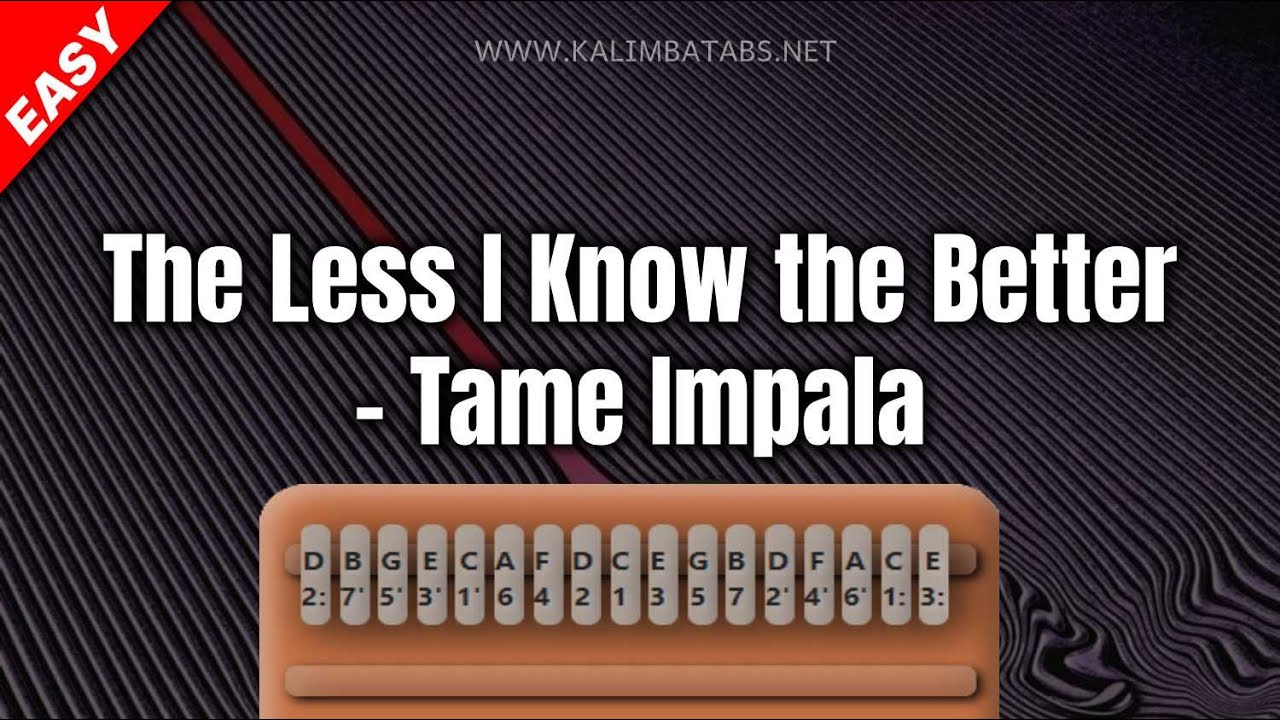 The Less I Know the Better (intro) | Kalibma Tutorial & Tabs | [EASY ...