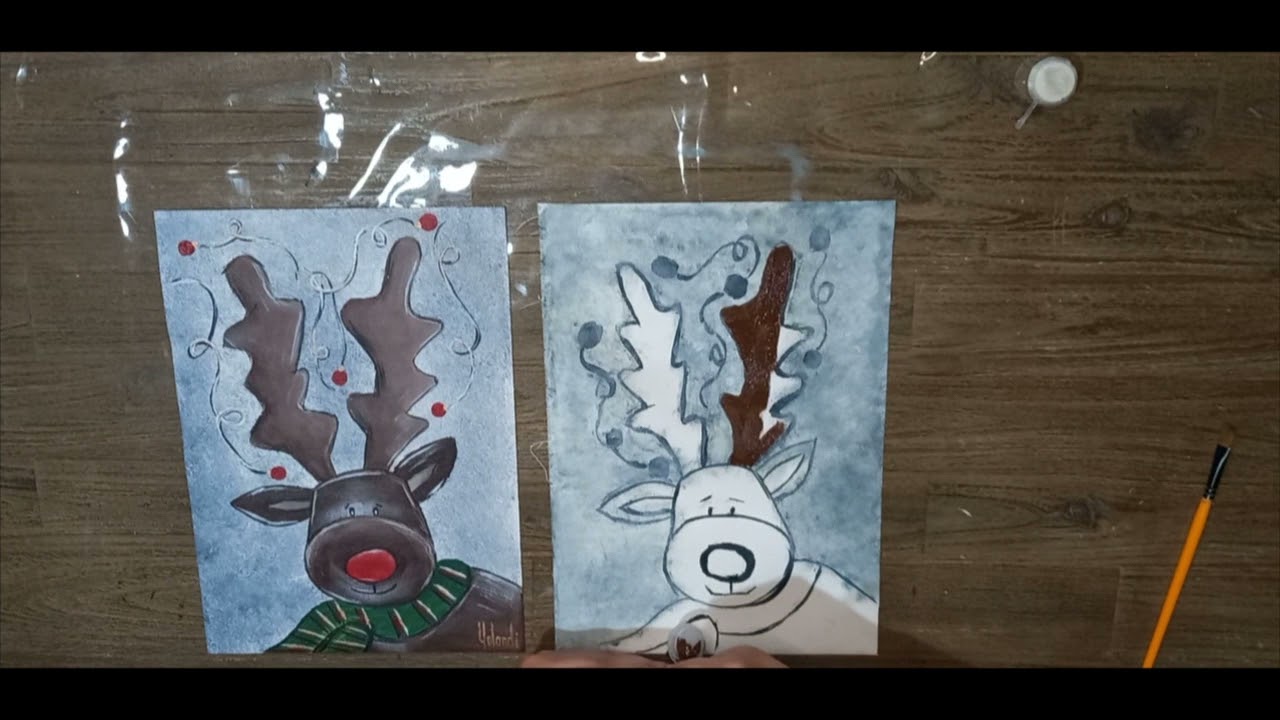 Rudolph Paint Along - YouTube