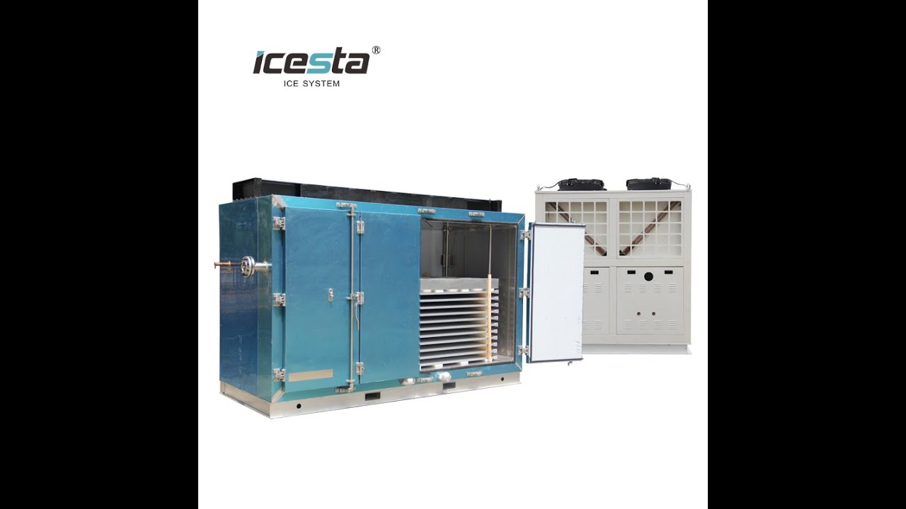 Plate freezer Condensing unit Low temp cold contact freezer from ICESTA ...