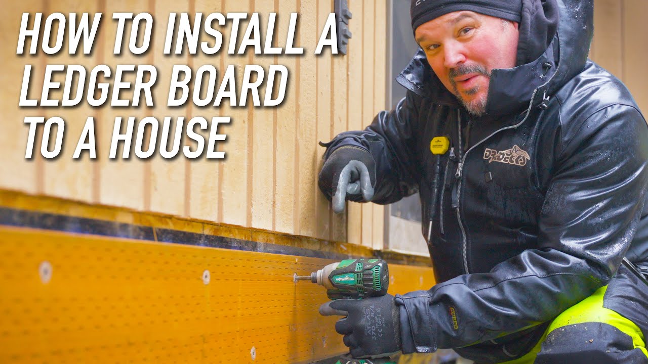 Mastering the Technique of Mounting a Ledger Board - YouTube