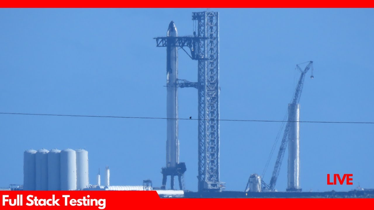 Replay: Foggy SpaceX Starship Full Stack Testing | Live Views ...