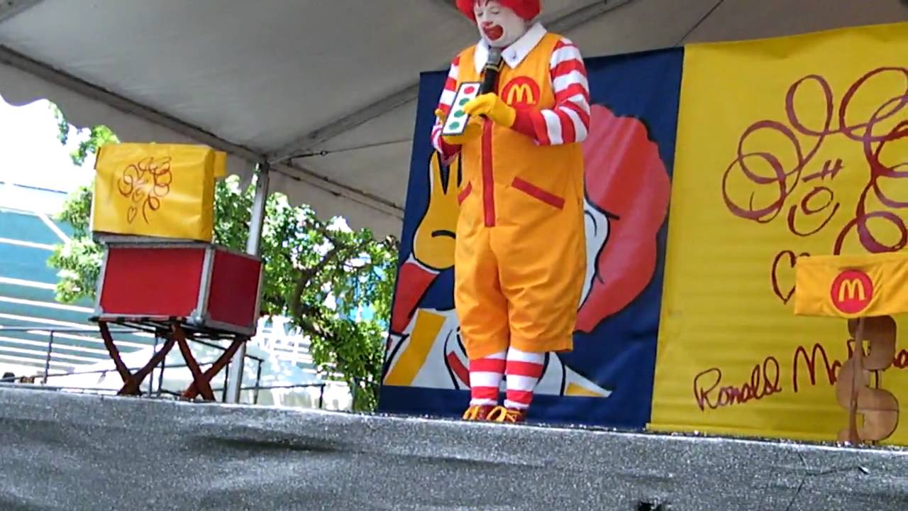 Ronald McDonald's Show in Children's Festival - Part 2 - YouTube