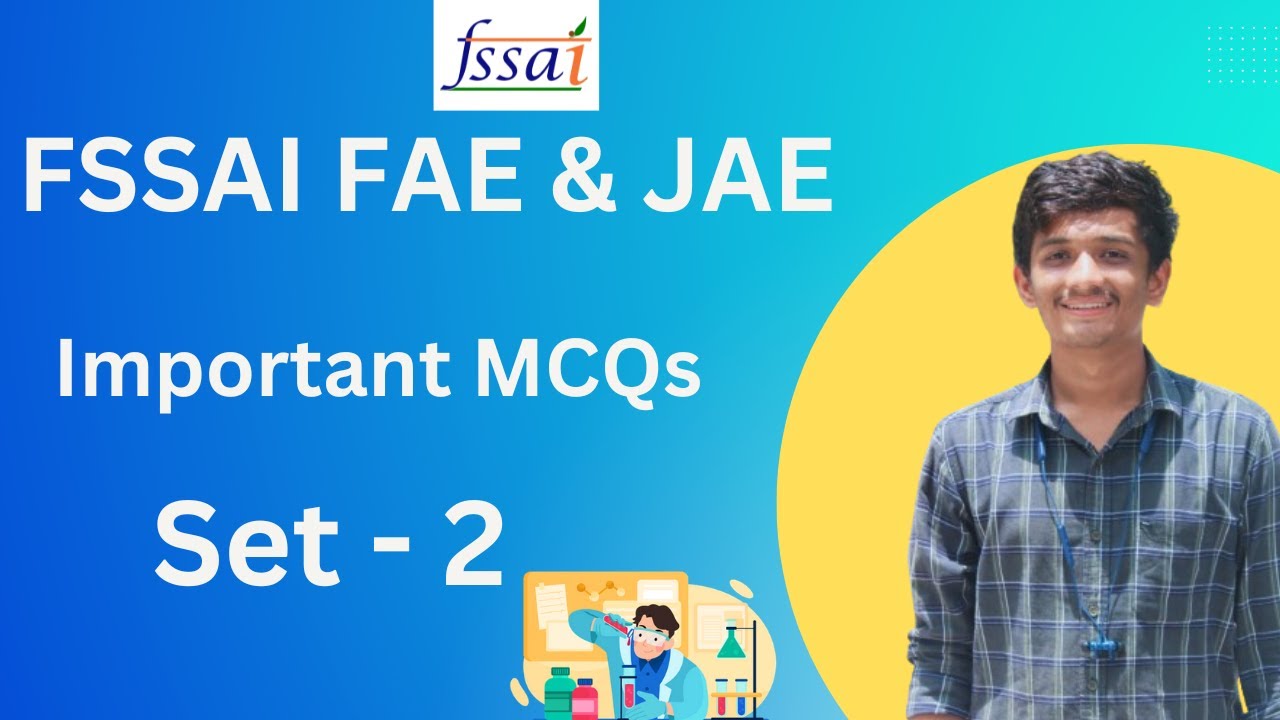 FSSAI FAE & JAE - Food Chemistry - Important MCQs | Food Analysis ...