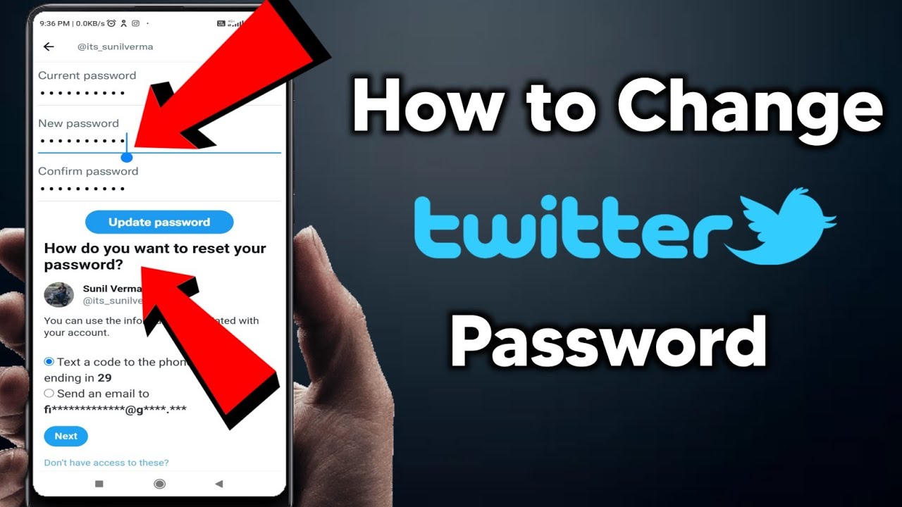 How to Change Password on Twitter Account | Twitter Account Password ...