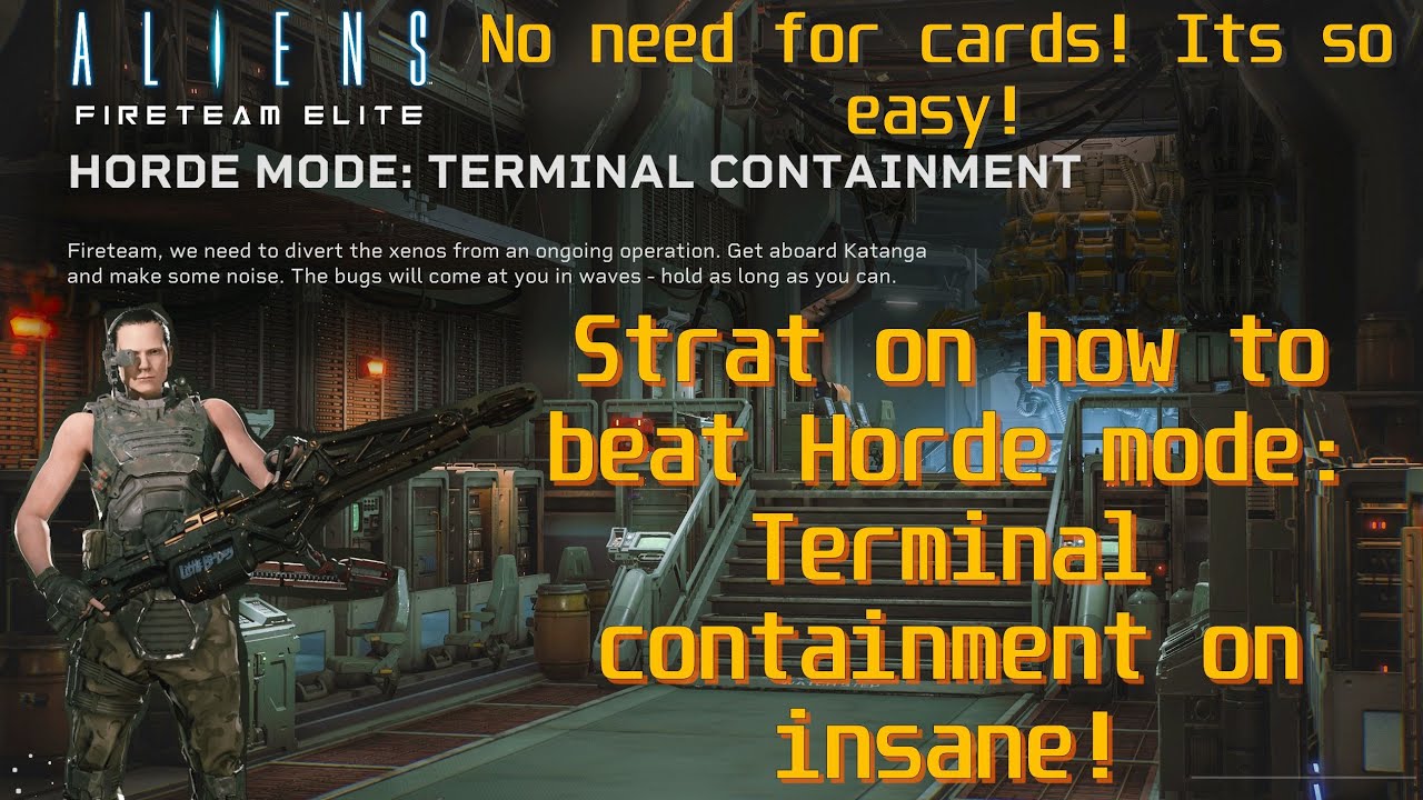 Aliens Fireteam Elite | Horde Mode: Terminal Containment | "Vasquez ...