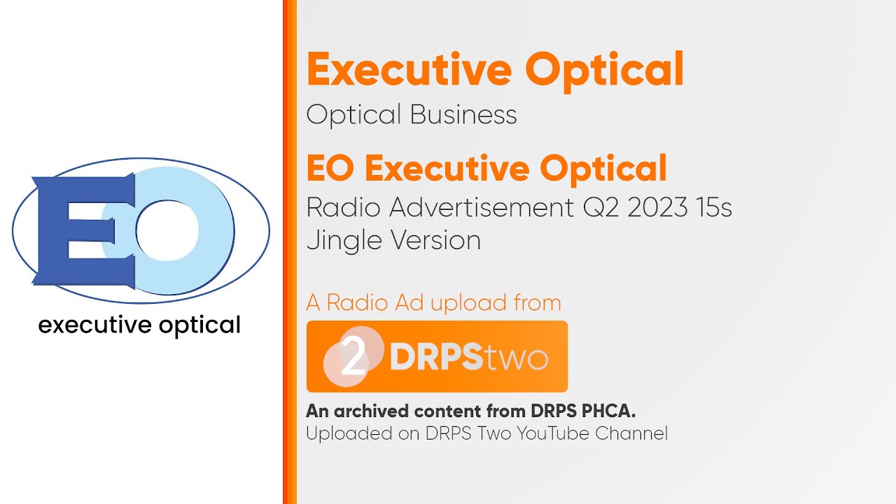 EO Executive Optical Radio Ad Q2 2023 15s (Jingle Version) - YouTube