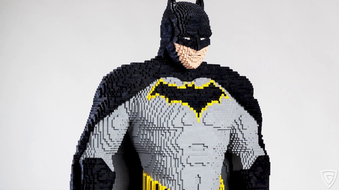 LEGO time lapse building of Batman, Iron, and Sith Trooper life size ...