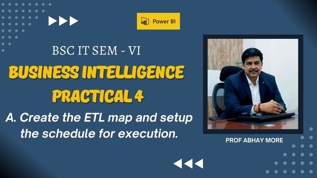 Business Intelligence Practical 4 A | Perform the ETL Map For ...