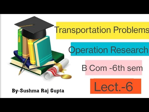 Transportation problems/MODI Method with epsilon/Operation Research/B ...