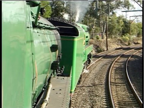 Australian steam locomotives 3801 & 3830 - "38s Over The Mountains ...