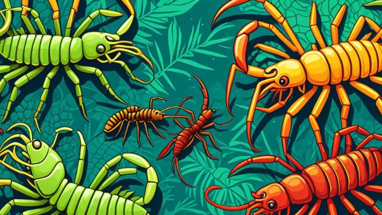 Insect Warfare Mantis vs Scorpion vs Tarantula vs Centipede - YouTube
