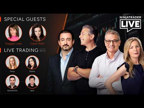 NinjaTrader Live | Futures Trading + Analysis | Carol Roth, Tanja + Salma, Nick + Jack (9/14/26)