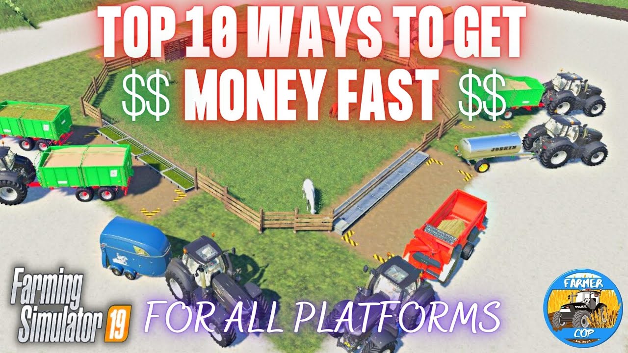 FAST EASY MONEY IN FARMING SIMULATOR 19!!! - YouTube