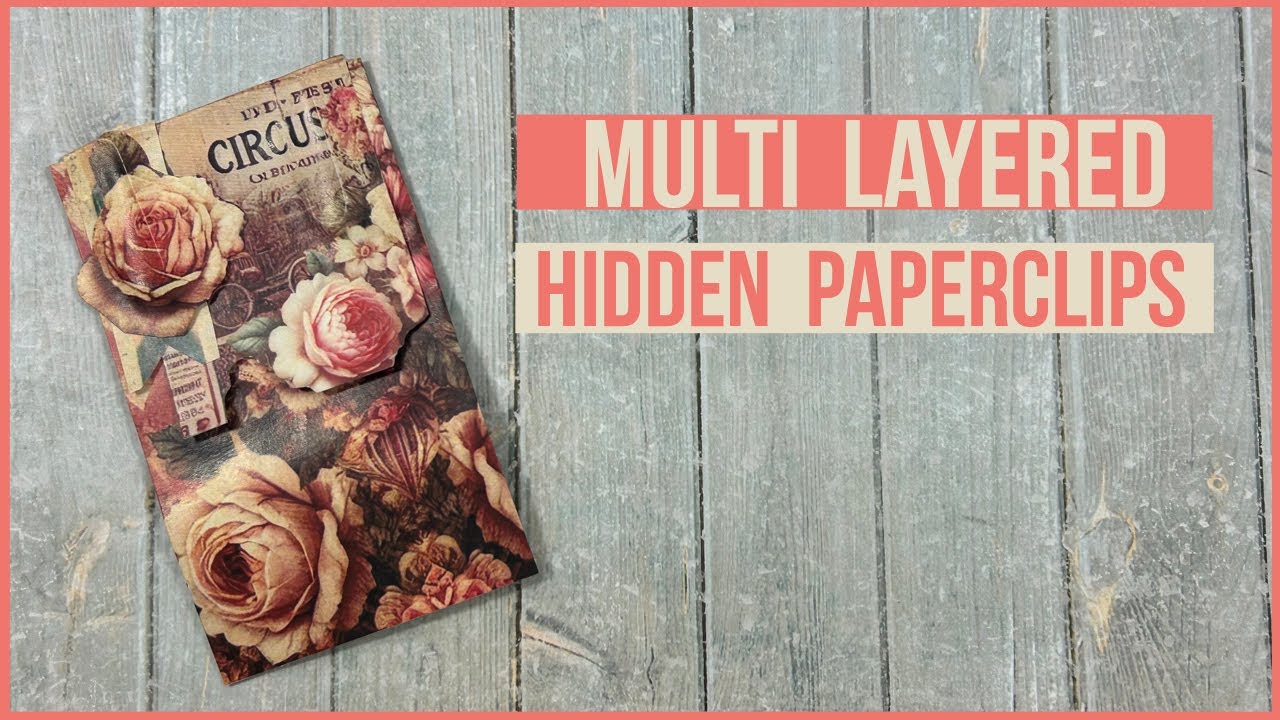 📎Shabby Layered Hidden PAPER CLIPS 🌸📎 TUTORIAL - YouTube