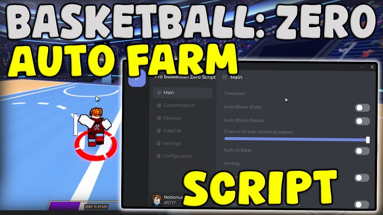 [🕷️UPDATE] Roblox Basketball: Zero Script Auto Farm, Auto Dribble & Inf ...