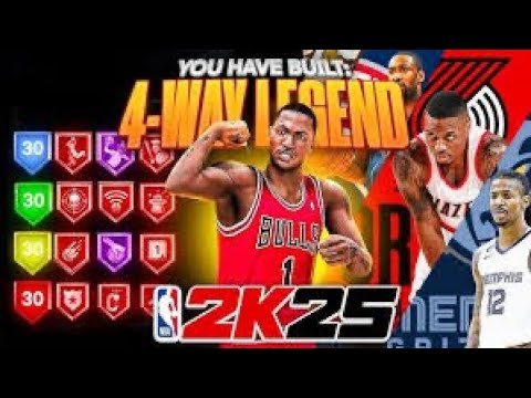 NBA 2K25 6FT PG A DROSE BUILD - YouTube