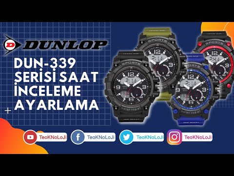 #Dunlop #Dun-339 serisi #dijital #analog #saat #inceleme ve #ayarlama