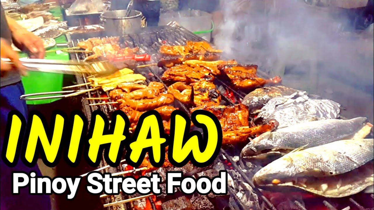 Filipino Street Food | BBQ , bangus, tilapia,manok,isaw atay dugo ...