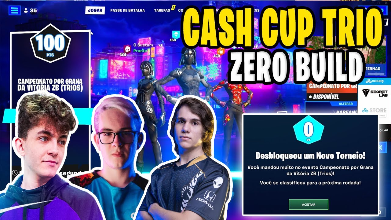 CASH CUP TRIO ZERO BUILD COMO ELES SE CLASSIFICARAM * AMASSARAM - YouTube