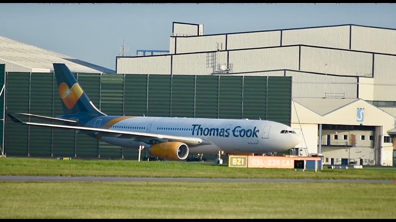Thomas Cook A330 Engine Runs at Manchester Airport - Turn Up The Volume ...