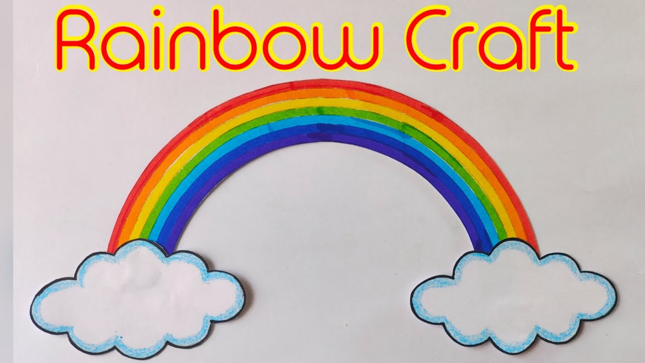 DIY Paper Rainbow Craft | Rainbow Craft For Kids | Rainbow Craft Ideas ...
