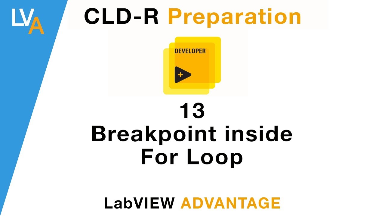 LabVIEW CLD R 13 Breakpoint inside For Loop - YouTube