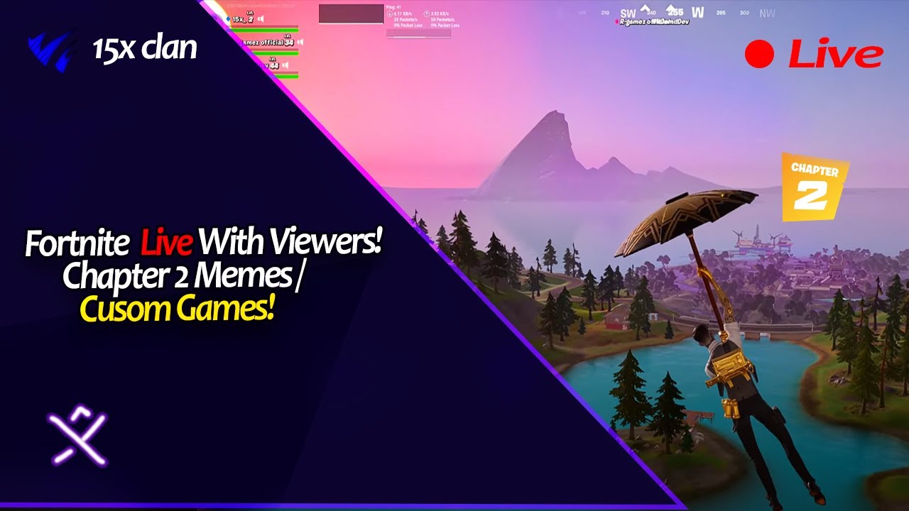 Fortnite Chapter 2 Live with Viewers!- Custom Games | Memes? 🔴 - YouTube