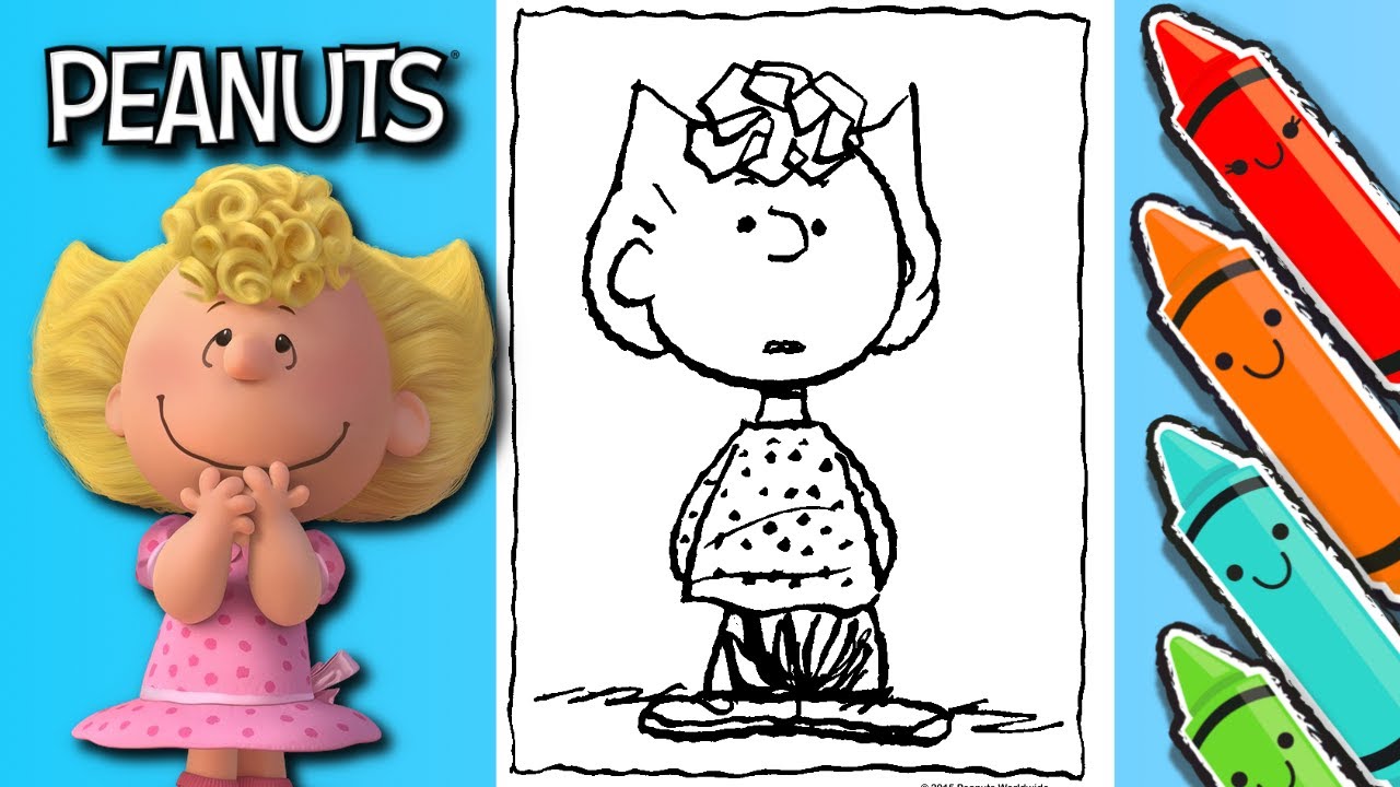 How To Color Sally From Peanuts - YouTube