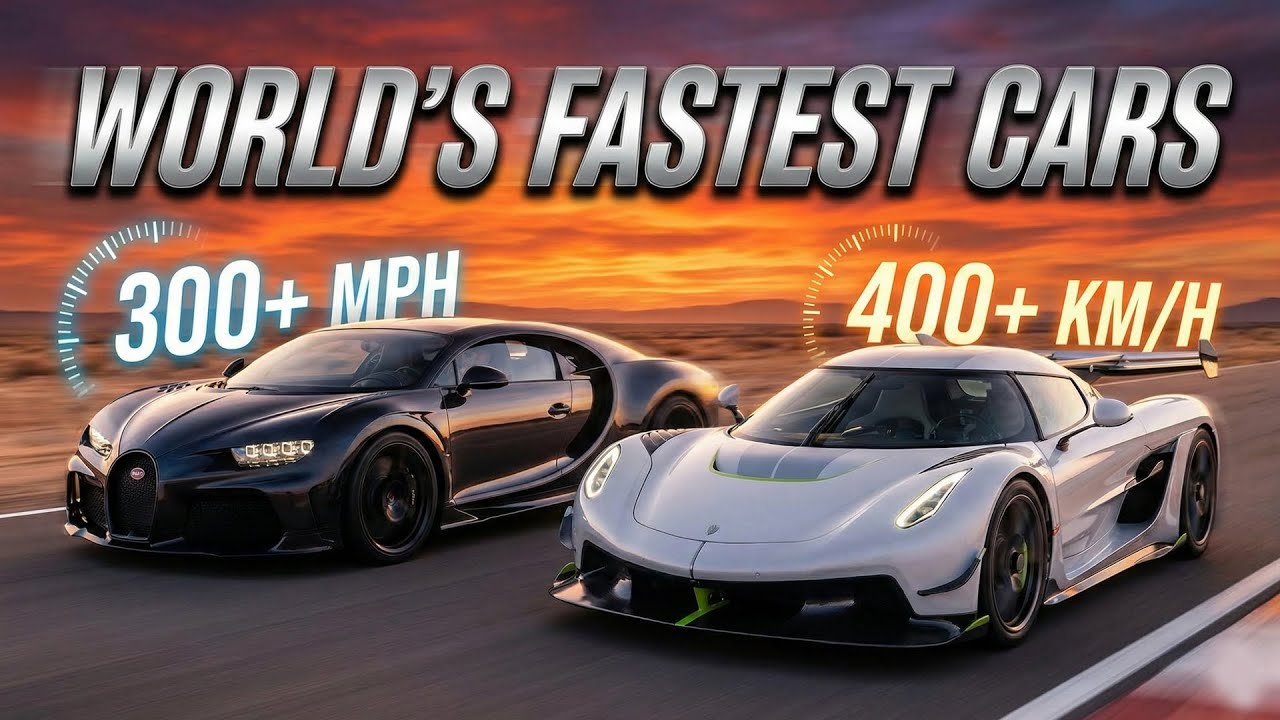 World's Fastest Cars 2026 | Best Supercars Speed List - YouTube