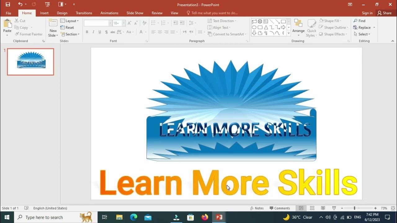How To Create a Modern PowerPoint logo design - YouTube