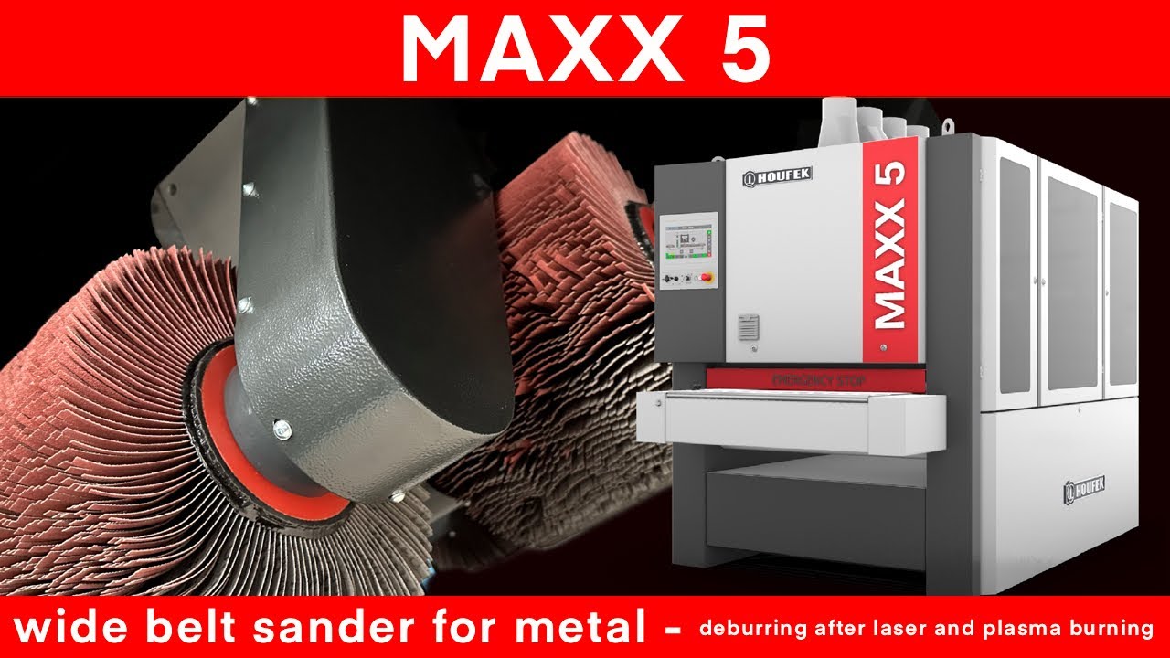 MAXX 5 wide belt sander for metal - deburring after laser and plasma ...