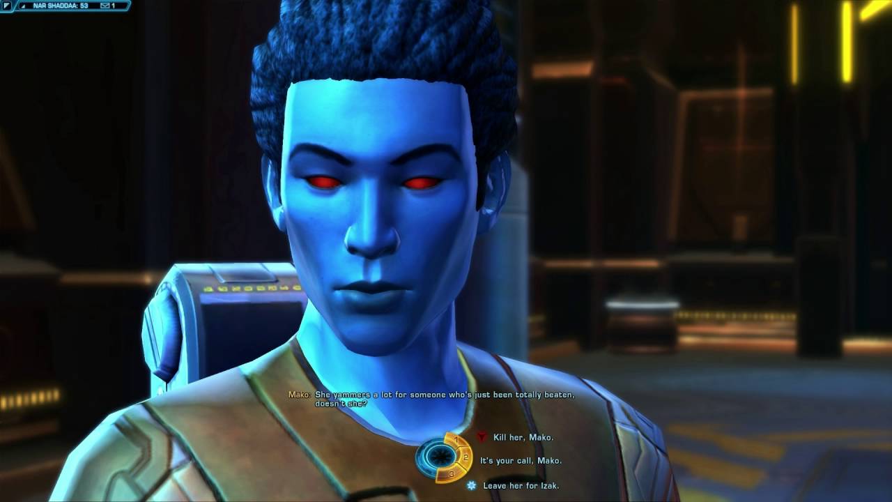swtor: Mako verses Coral (romance) - YouTube