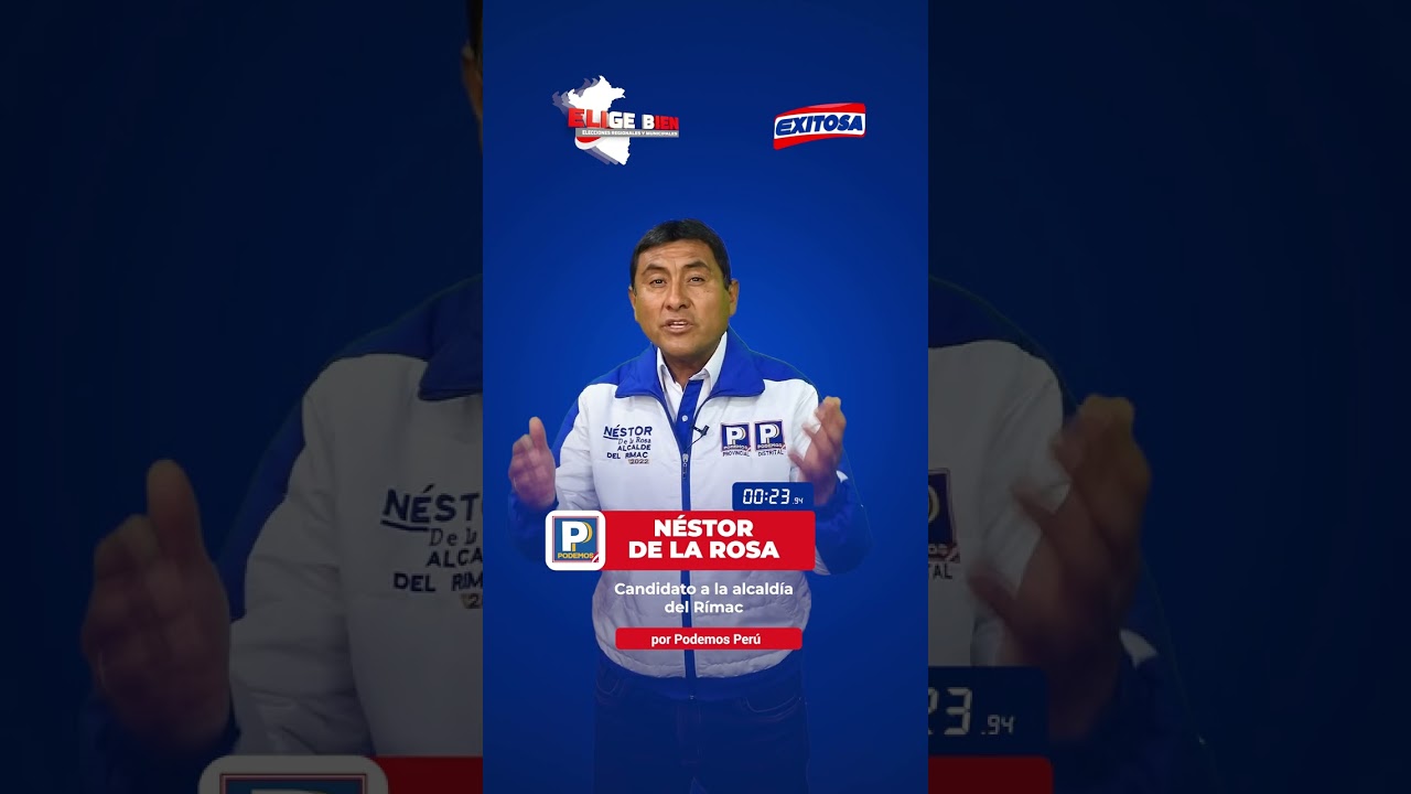 🔴🔵Néstor de la Rosa, candidato a la alcaldía del Rímac por Podemos Perú. - YouTube
