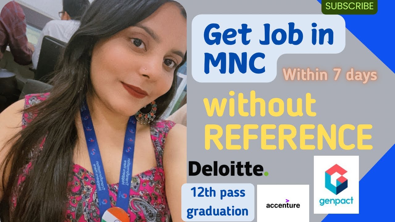 Get Job in MNC without REFERENCE | 12th pass, Graduate, Fresher ...