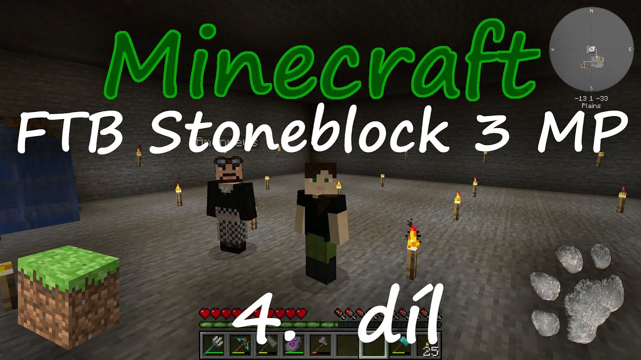 Minecraft FTB Stoneblock 3 MP: 4. díl - Create machines s @Amenreus ...