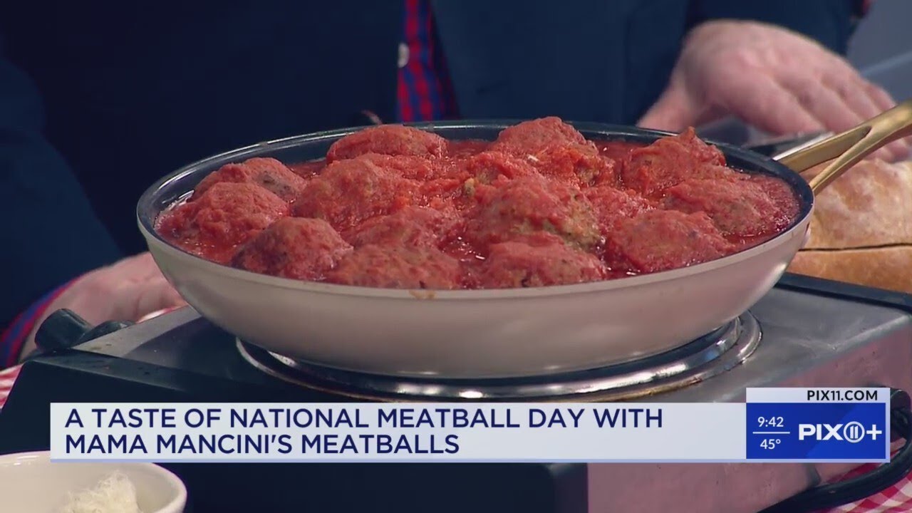 A taste of Mama Mancini's meatballs on National Meatball Day - YouTube