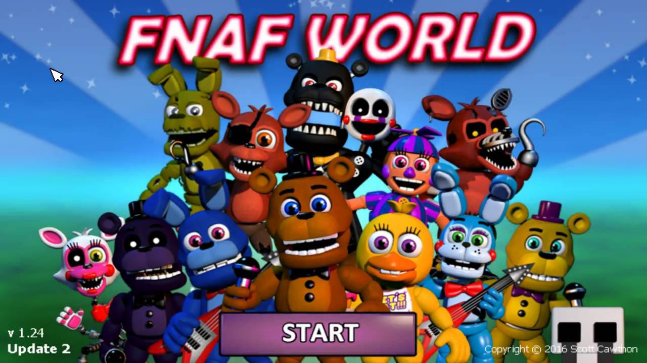 How To Get All Characters In Fnaf World - YouTube