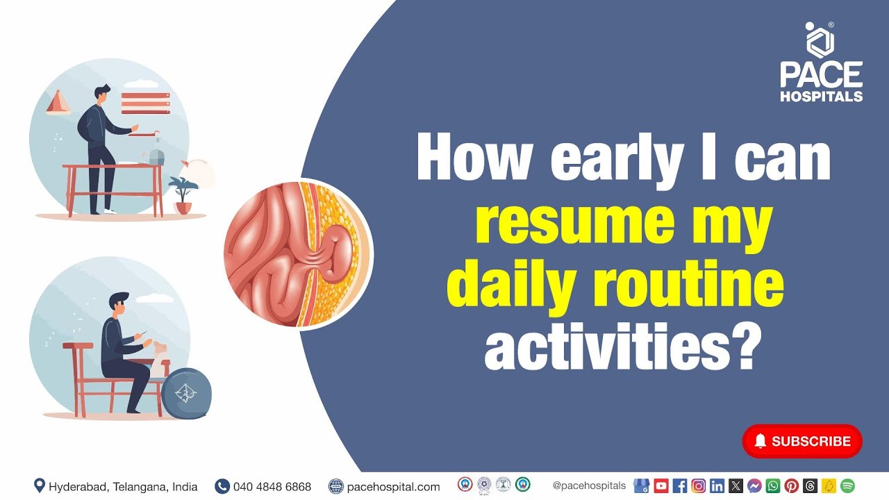 How early I can resume my daily routine activities? | #herniasurgery ...