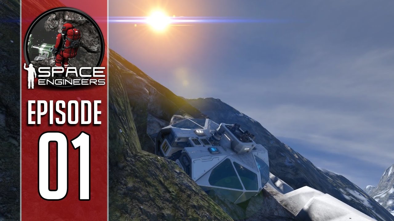 CRASH LANDING!! Space Engineers Survival Episode 1 - YouTube