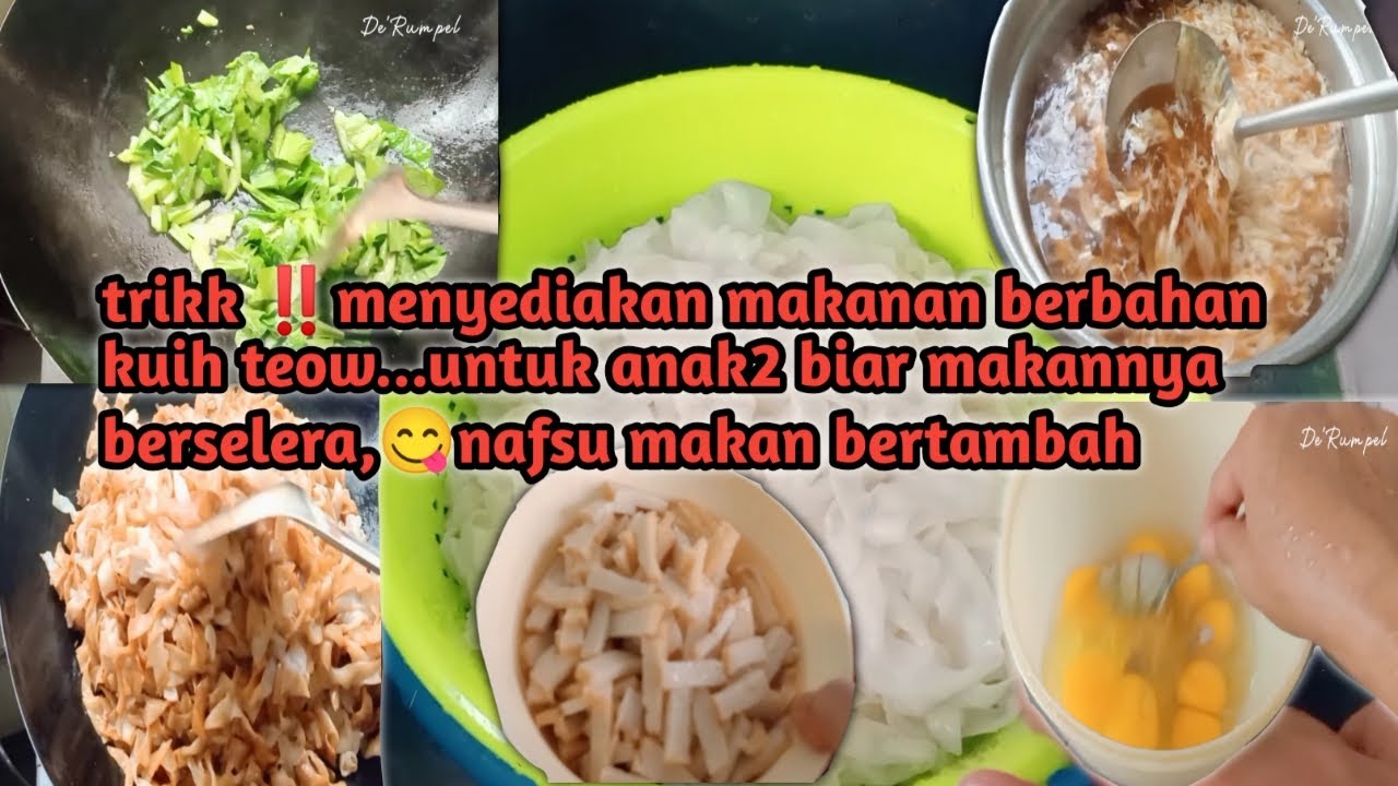 Masak hari ini untuk anak2 sehabis pulang sekolah #hor fan#kuih teow ...