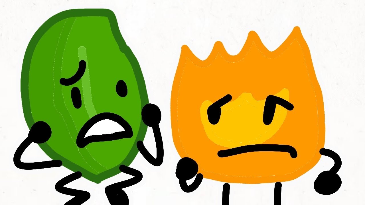 bfdi battle: firey vs leafy - YouTube