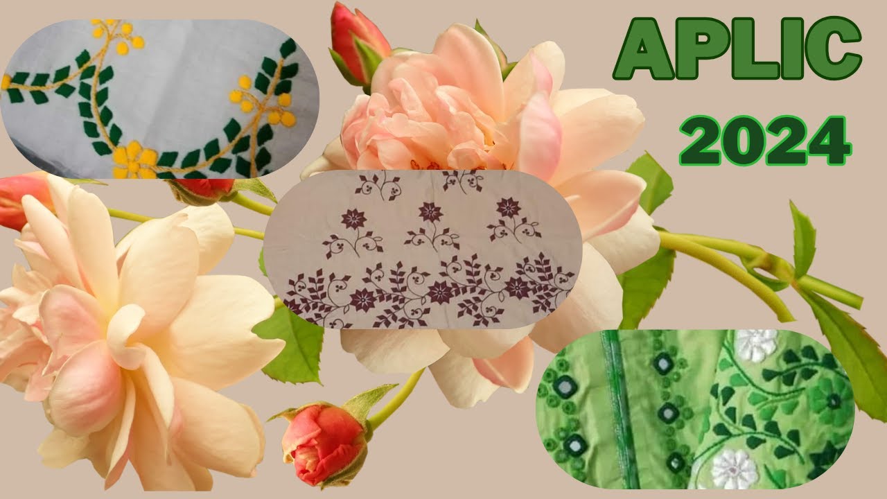 Aplic work designs 2024 || Latest applique designs for dresses || new ...