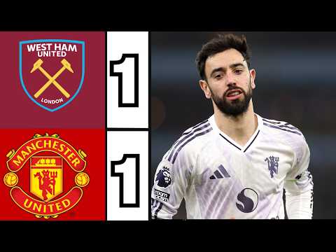 West Ham vs Manchester United 1-1 | All Goals & Highlights | MU / Man Utd Premier League 2025/26