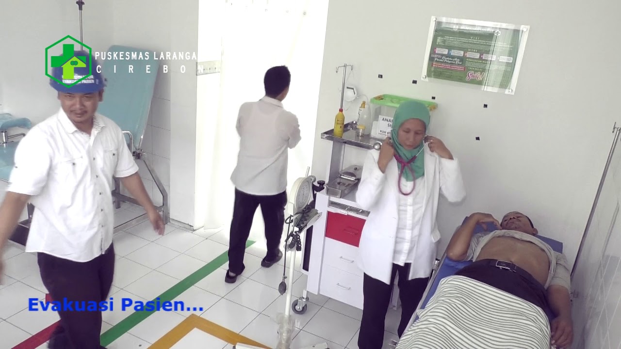 SIMULASI RED CODE UPT PUSKESMAS LARANGAN KOTA CIREBON - YouTube