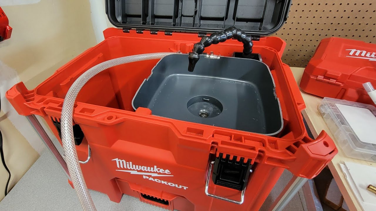 My Portable Milwaukee Sink Packout Project - YouTube