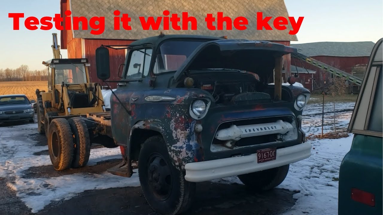 Testing The New Electrical System | 1957 Chevy 5400 - YouTube