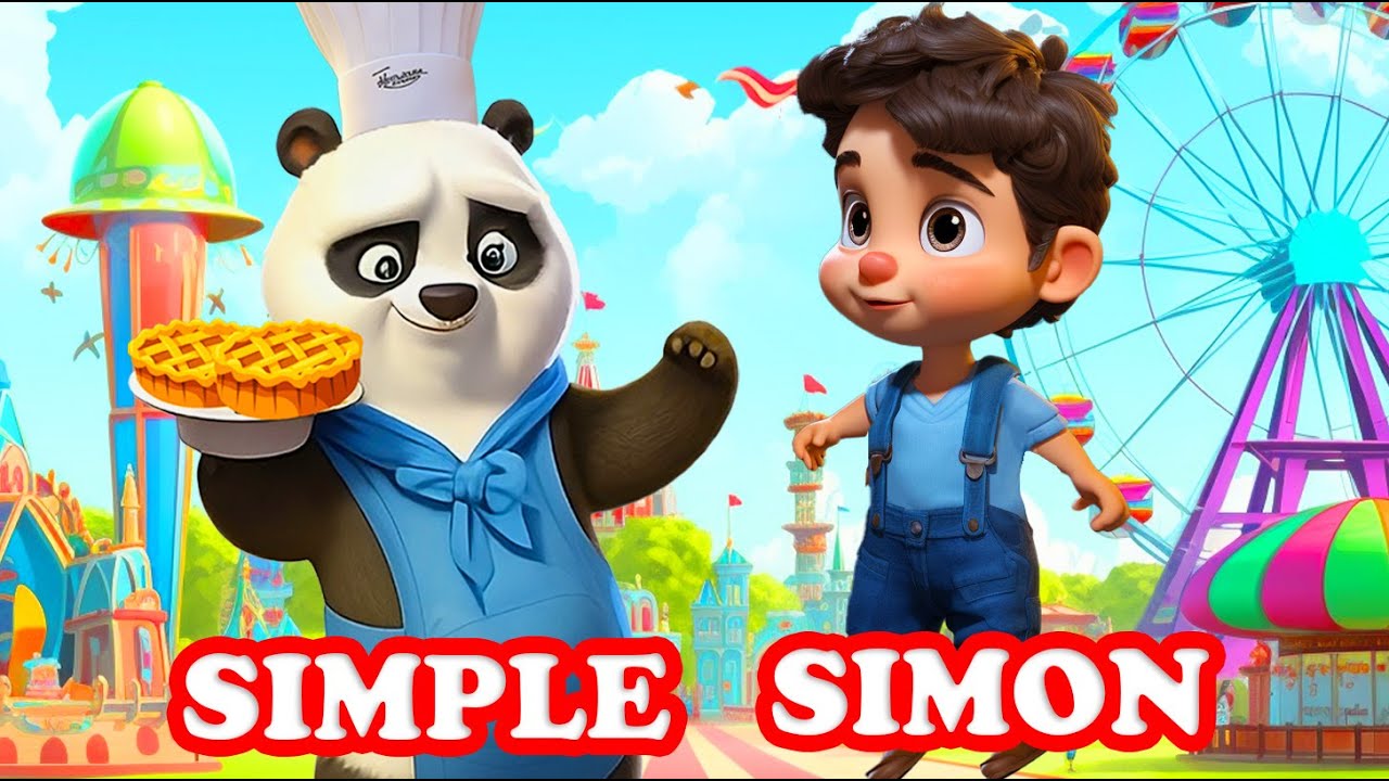 Simple Simon | Sing along Song | Kids & Nursery Rhymes | Panda | Pie ...