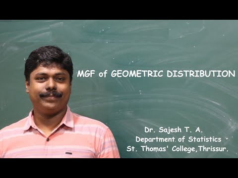 MGF of Geometric Distribution - YouTube